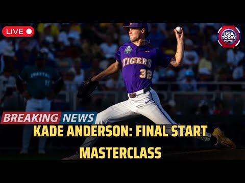 ⚾ Kade Anderson’s Complete-Game Shutout in CWS Game 1 | LSU vs Coastal Carolina Highlights