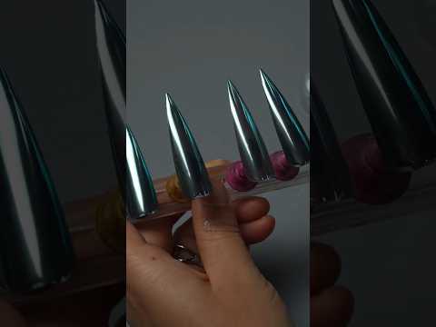 Blue moonlight chrome nails of best effect.moonlightchromenils #prettydiva #amazonfinds #chromenails