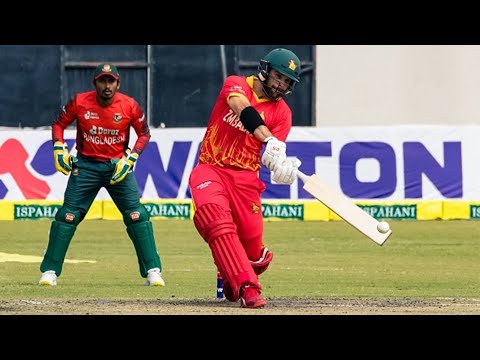Ryan Burl hits 5 Sixes and 1 four in an over Against Nasum Ahmed in Zimbabwe Vs Bangladesh. 😱😱