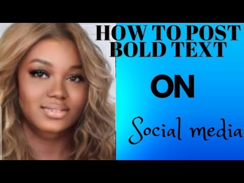 πHOW TO POST BOLD TEXT ON SOCIAL MEDIA//Capitalize my title.#socialmedia #italic #text #generator