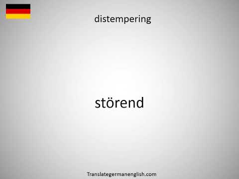 How to say distemper in cats in German?