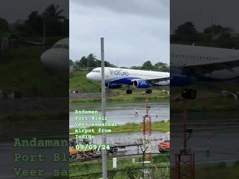 Andaman port Blair veer sawarkar airport✈️ flight✈️ Indigo #youtubeshorts