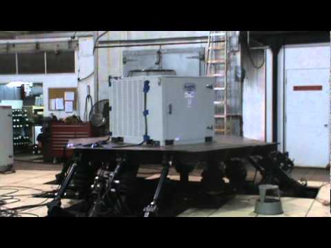 AAON 5 ton LC series chiller seismic certification testing pass