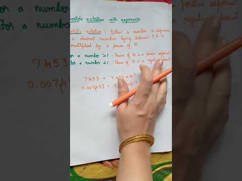 #Scientific notation of a number using #exponents