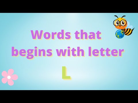 Words that begins with letter L l - L l vocabulary- Words that starts with L l