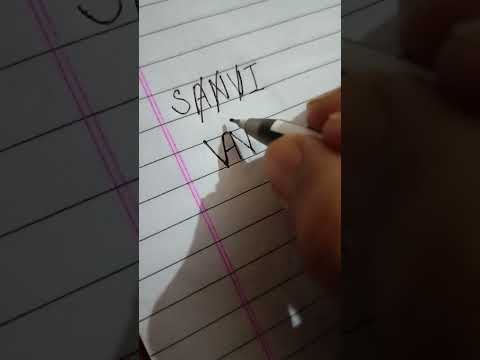 Sanvi name logo #shorts #ytshorts #nameart #namedesign #sanvinamelogo