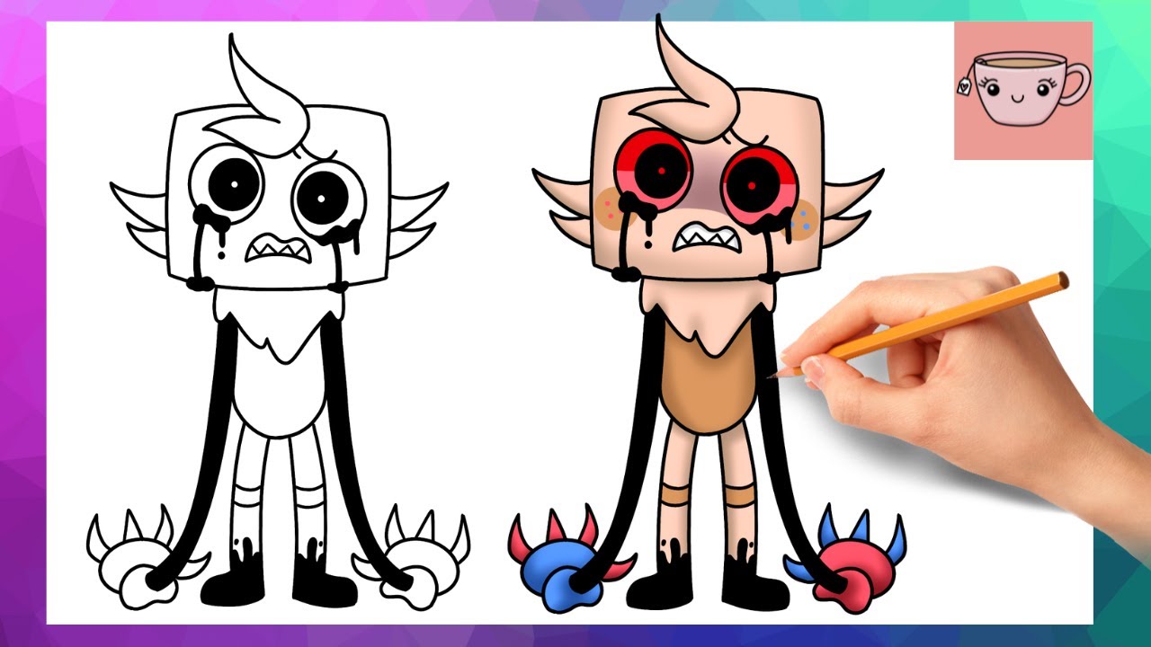 How To Draw Twisted Goob from Dandy's World | Easy Drawing Tutorial