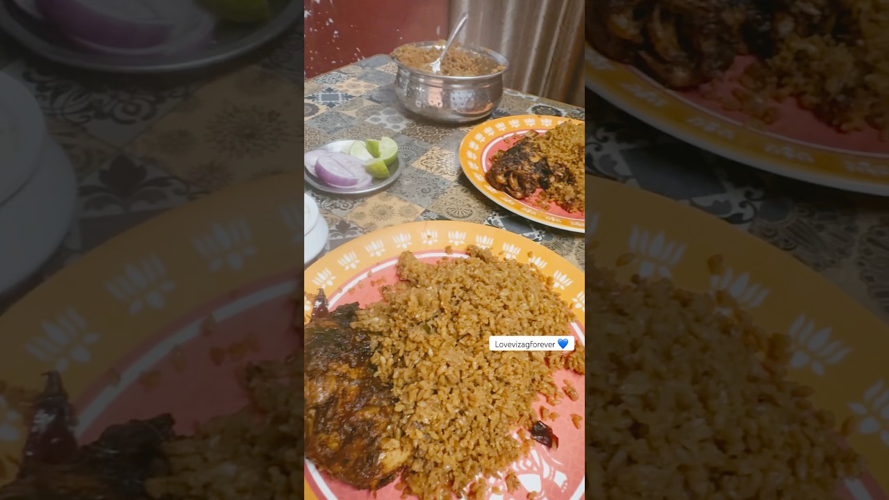 Rajugaru pakasala restaurant at Rushikonda’s beach 🏖️ best taste 👅 #vizag #food #vizagfoodies #🤩