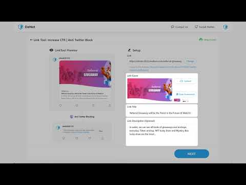 Increase Link Click Rates in Twitter by DeNet LinkTool