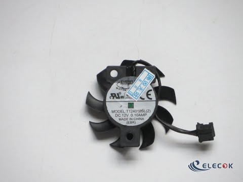 T124010SL(2) Server - Frameless / GPU Fan 12V 0.10A W65x2x2 D36xC29x29x22 Black 3-Wire