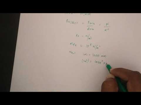 Conversion of MPa to N/mm² | #fluidmechanics #civilengineering
