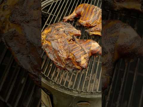 Smoking Korean Barbecue Chicken Halves #smokedchicken #koreanbarbeque