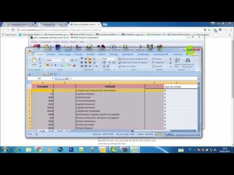 IMPORTER LE PLAN COMPTABLE MAROCAINE DE EXCEL SUR SAGE 100 COMPTABILITE