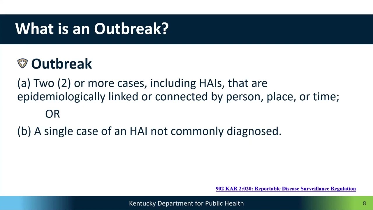Outbreak Management in the Healthcare Setting - 2024 IP Boot Camp