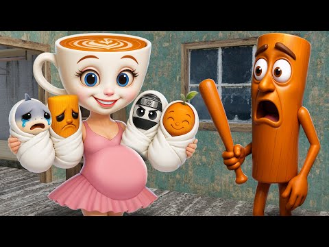 Pregnant Ballerina Cappucina and Tung Tung Sahur in Granny House! New Animation