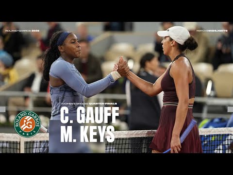 Highlights Gauff vs Keys Quarter-final | Roland-Garros 2025