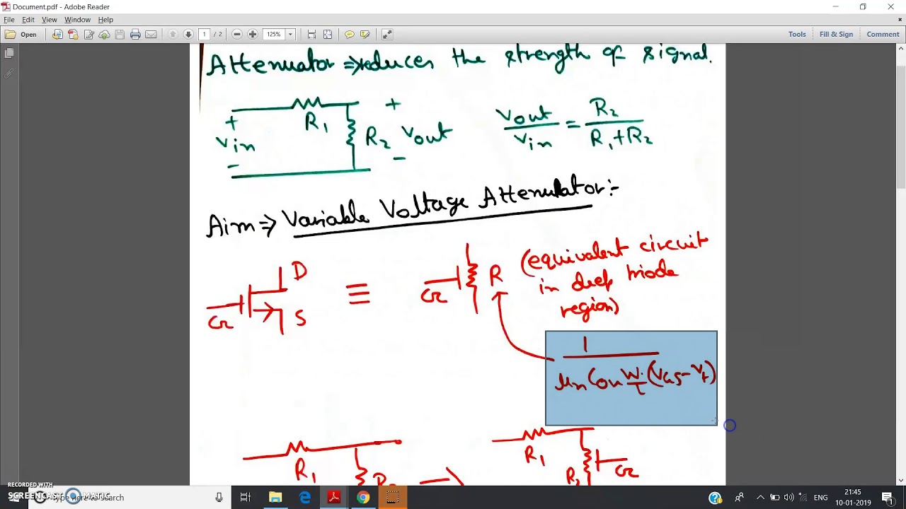 Variable Voltage Attenuator in Wireless Communication