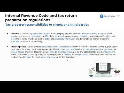 Tax Preparer Responsibilities to Clients and Third Parties [CPA Prep]