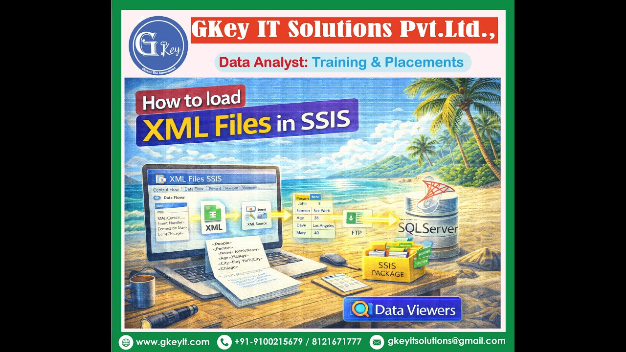 Part-6: How to load XML Files in SSIS #ssis #database #sqlserver