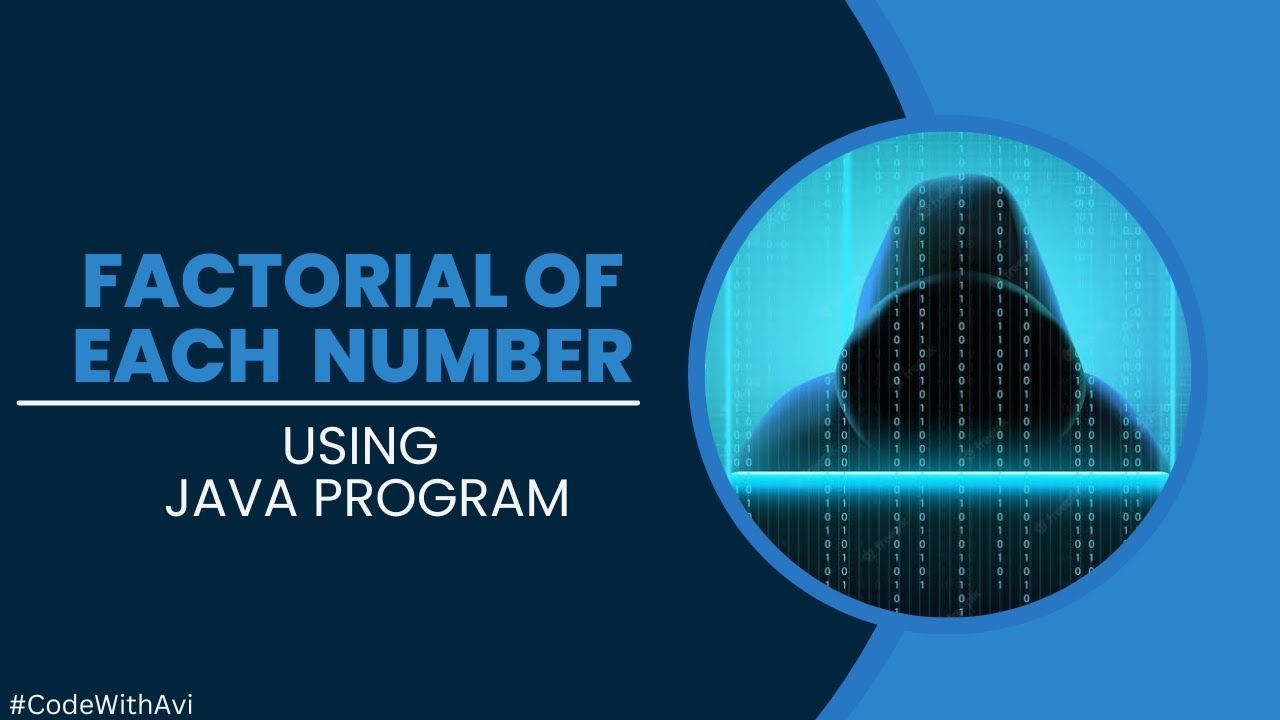 Factorial of Each Number ( 1 - n ) using Java Program | Java Program | @CodeWithAvi