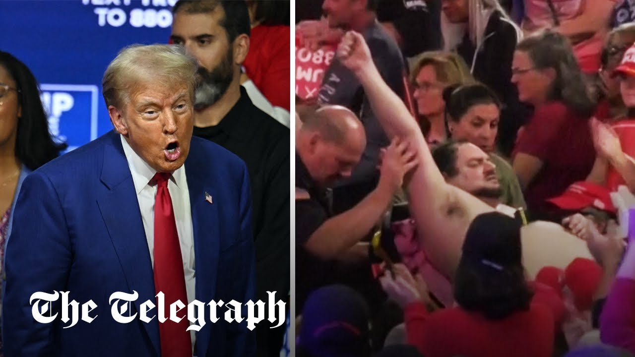 Watch: Trump turns Pennsylvania rally into ‘musical’ after two audience ...