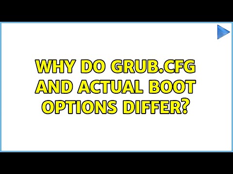 Ubuntu: Why do grub.cfg and actual boot options differ?