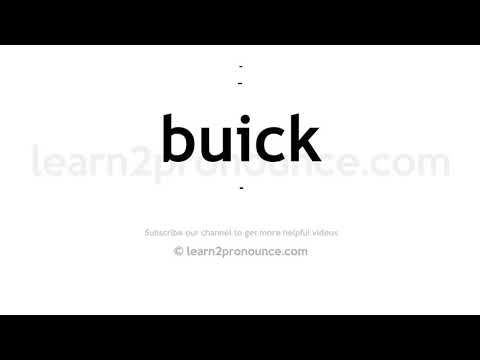 How to pronounce Buick | English pronunciation