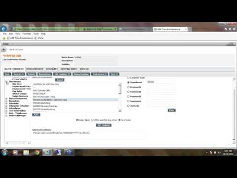 eTime Video Library Hyperfind Queries