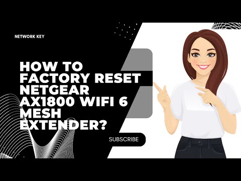 How to factory reset netgear AX1800 wifi 6 mesh extender ?