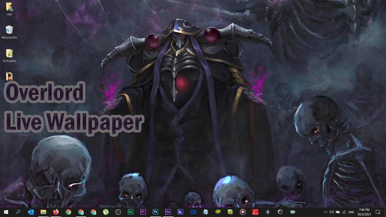 Making Animation: Overlord - Ainz Ooal Gown [ Live Wallpaper Engine ] PC + Mobile