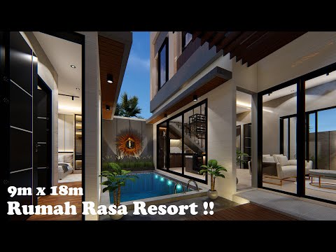 RUMAH 9x18, ALA VILLA BALI !!