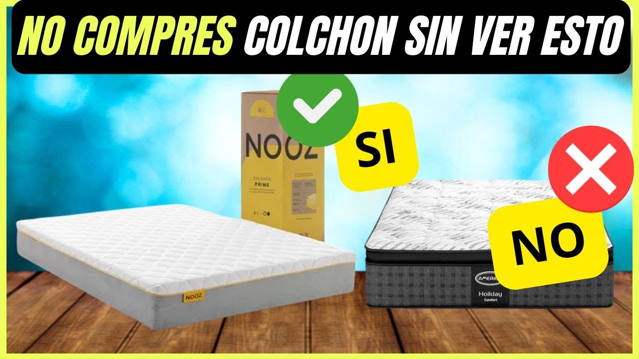 Top 5 Colchones Buenos y Baratos de Mercado Libre 2026 🛏️ [NO COMPRES UNO SIN VER ESTO]