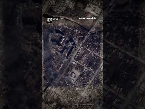 Mariupol 💔 Google Maps has updated satellite images #warinukraine #mariupol #shorts
