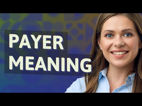 Payer | meaning of Payer