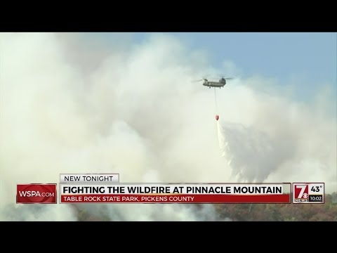 Evacuation lifted after wildfire growth slows in Pickens Co.
