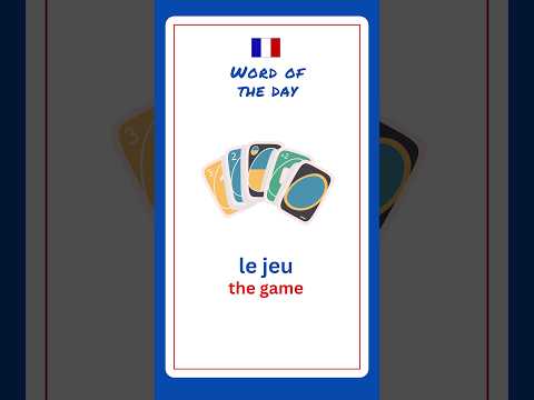 How To Say Game In French | French For Beginners
