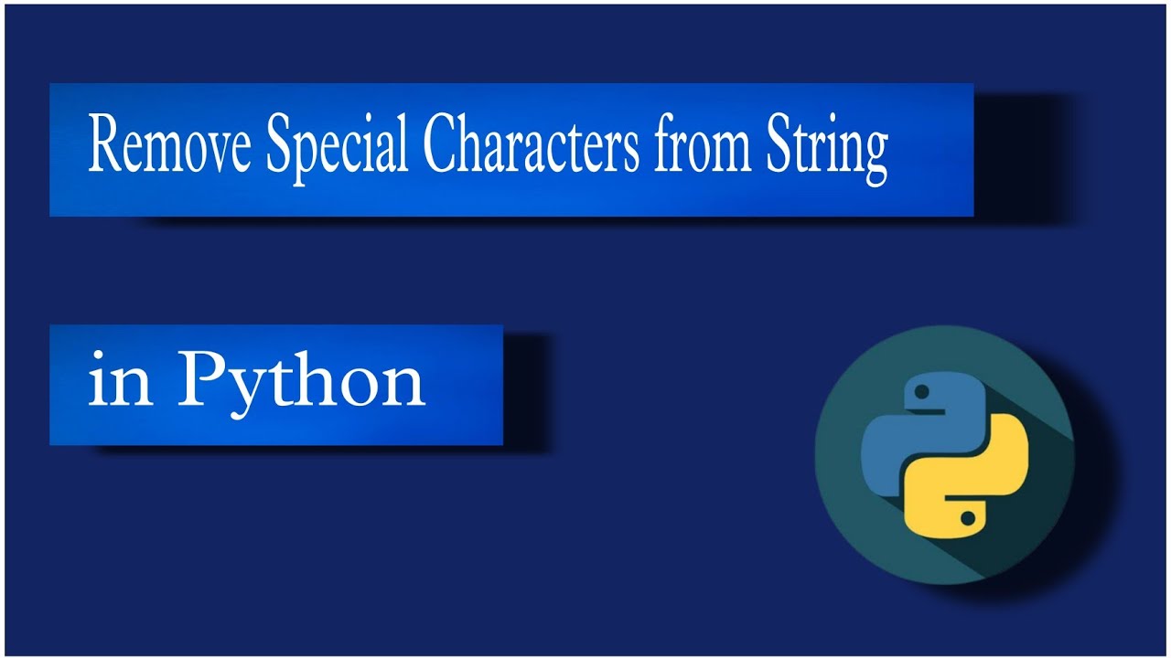 Remove Special Characters from String in Python| re Module