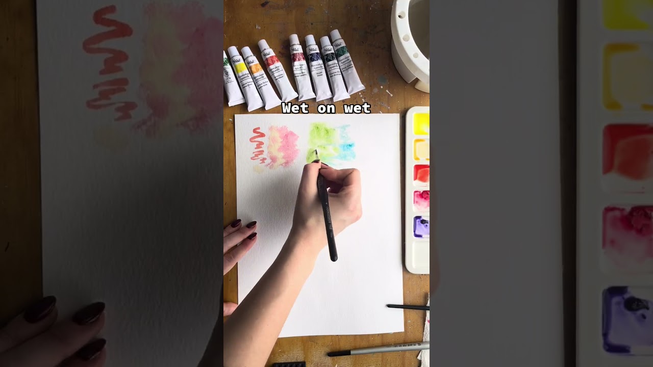 A guide to the very basics of watercolour techniques