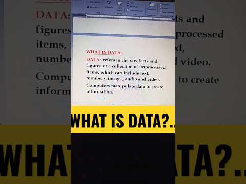 what is data?#data #shorts #youtubeshorts #shortvideo