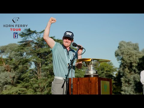 ALL the emotions from Mason Andersen after his first win on Korn Ferry Tour