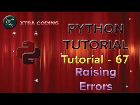 Python Tutorial #tutorial 67|| Raising errors in Python || Different types of errors