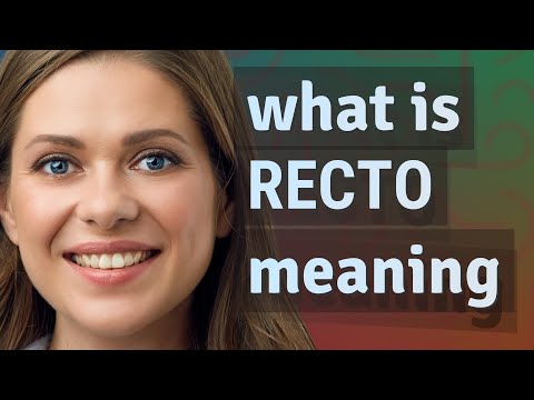 Recto | meaning of Recto