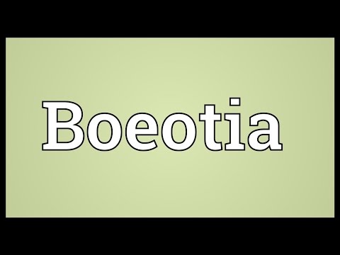 Boeotia Meaning
