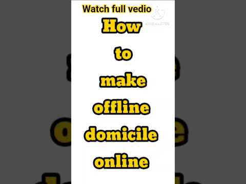 How to Make Offline Domicile Certificate Online in 2025 How to Make Offline Domicile Certificate