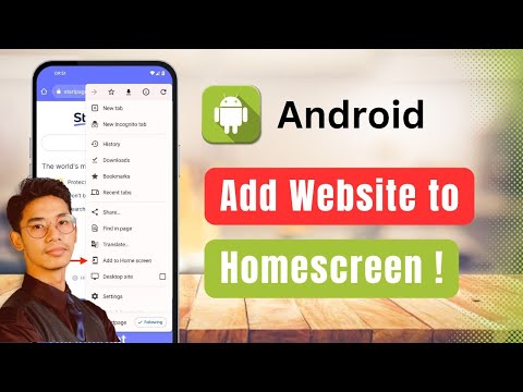 How to Add Website to Home Screen !