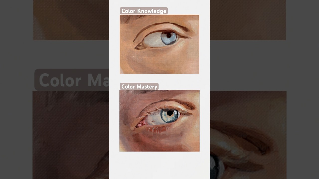 How to paint a realistic eye with oil colors | Timelapse #paintingtimelapse #art #oilcolors