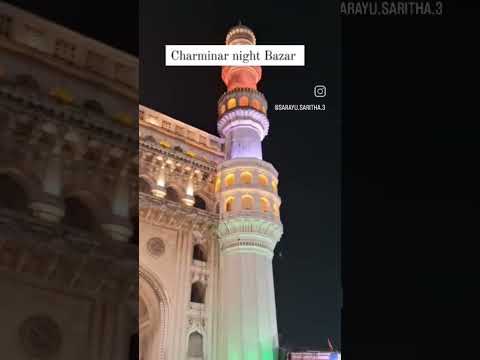 charminar night Bazar #charminar #trending #travelvlog #shopping #shortvideos #night shopping