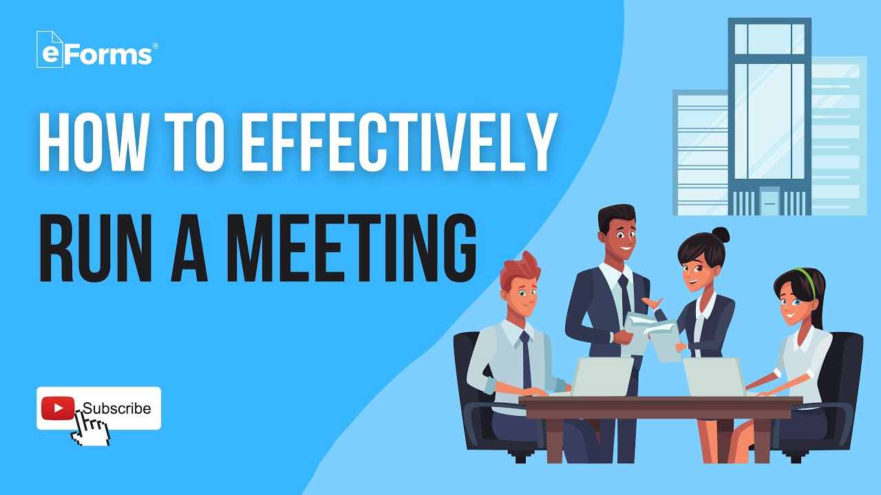 How to Effectively Run a Meeting