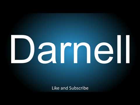 How to correctly pronounce - Darnell.