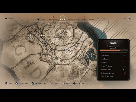 Walk From Karkh to Abbasiyah for Gear Chest. #assassinscreedmirage